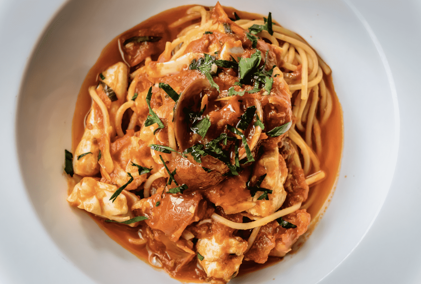 Seafood Marinara Spaghetti - Manettas Seafood Market