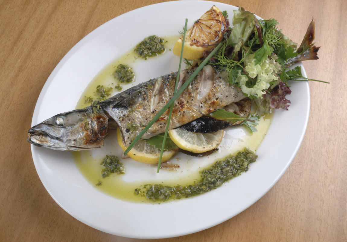 Fried Blue Mackerel with Lemon Salad - Manettas Seafood Market