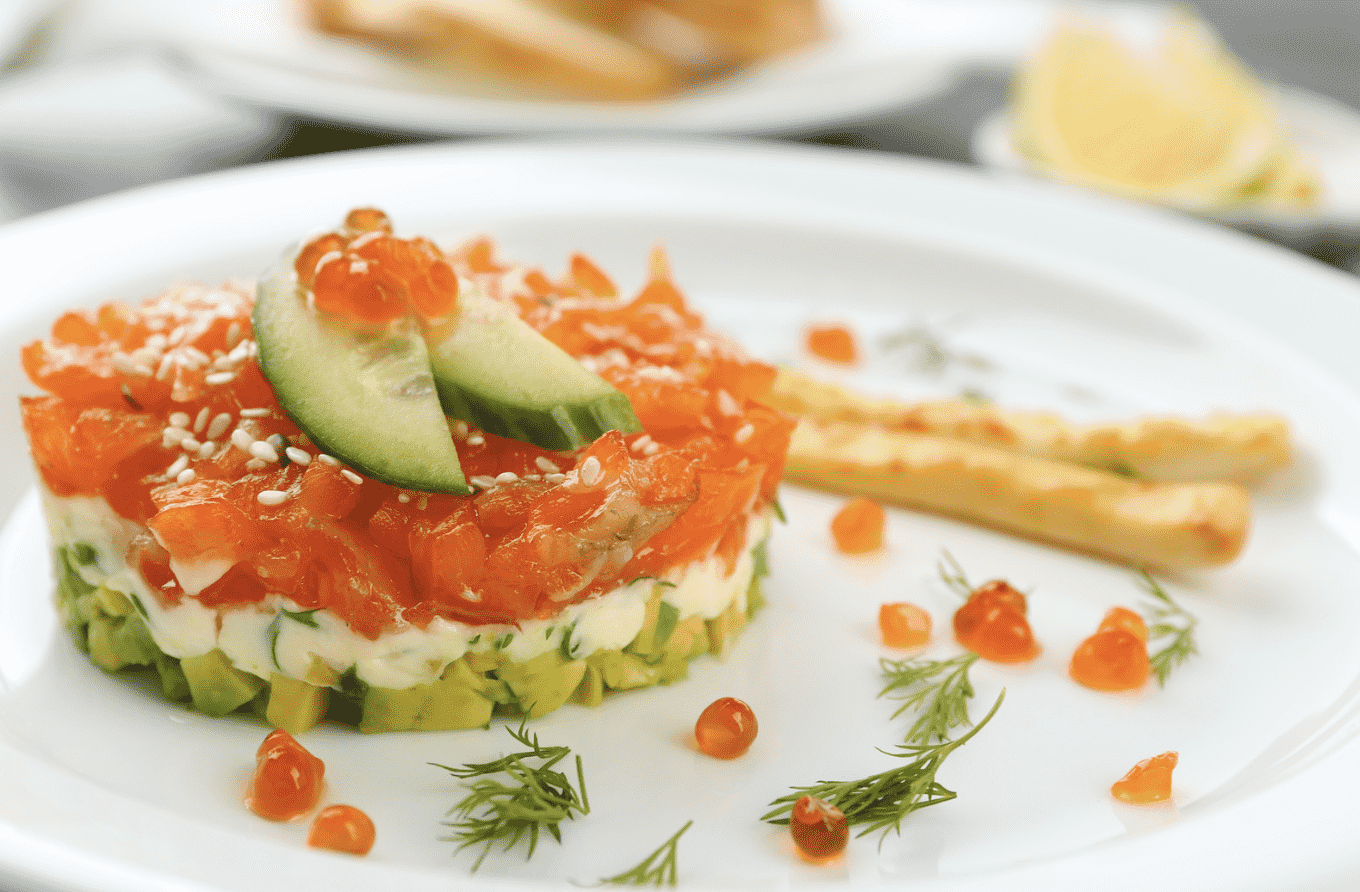 Layered Salmon Tartare - Manettas Seafood Market
